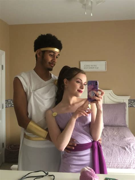 Hercules And Meg Halloween Costume 🏛️🏹⚡️ Pretty Halloween Costumes