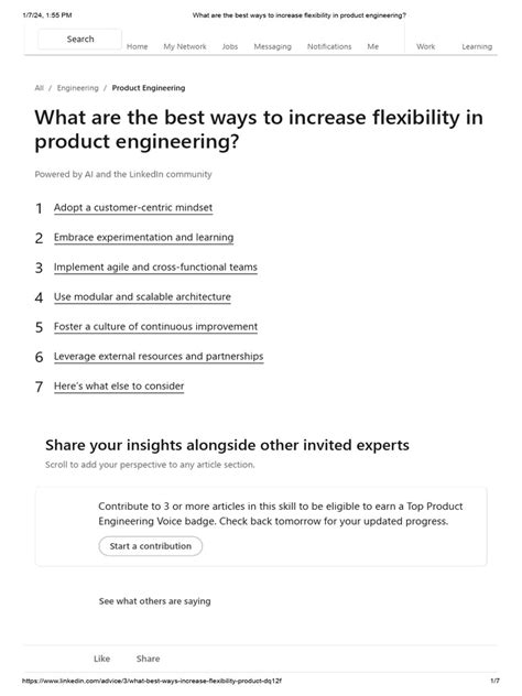 what are the best ways to increase flexibility in product engineering
