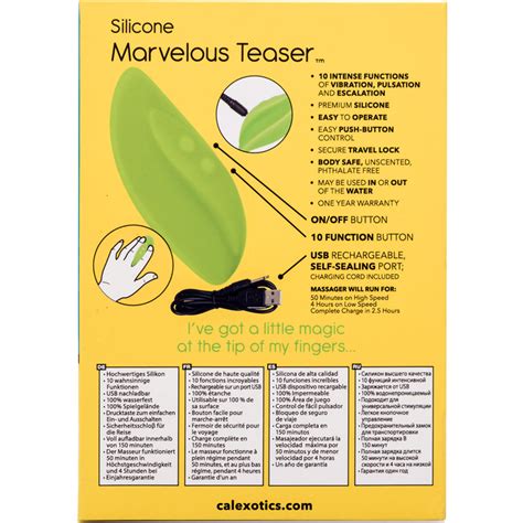 Buy The Silicone Marvelous Teaser 10 Function Rechargeable Leaf Shaped