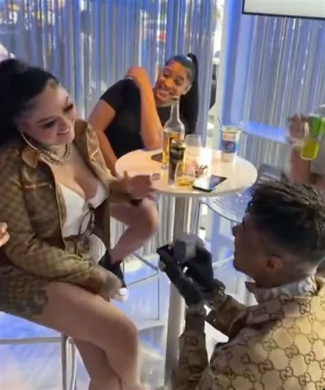 Blueface Turns Rams Suite Into Strip Club Proposes To Girlfriend
