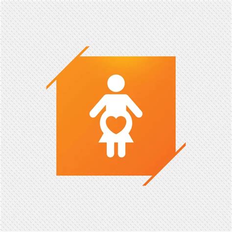 Pregnant Sign Icon Pregnancy Symbol Stock Vector By ©blankstock 123299574
