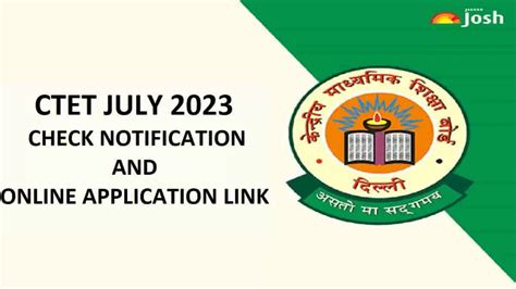 Ctet July 2023 Notification Released Check
