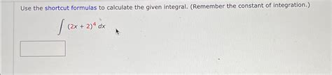 Solved Use The Shortcut Formulas To Calculate The Given Chegg