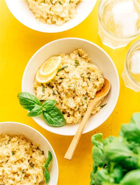 Dreamy Lemon Basil Risotto Recipe Cup Of Yum