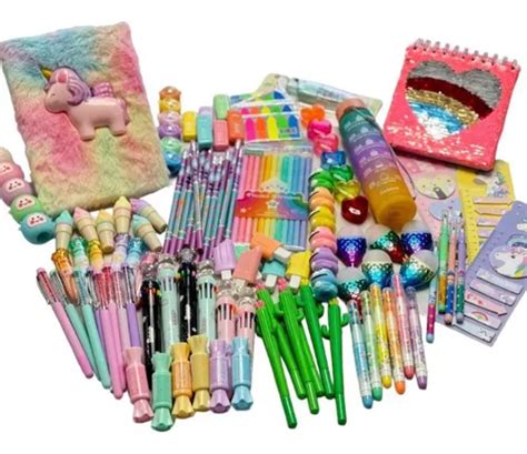 Kit Papelaria Fofa Itens Fofos Presente Kawaii Criativa MercadoLivre