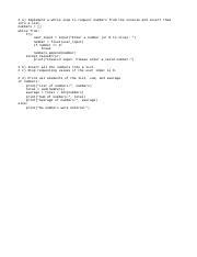 Lab7 6 Py A Implement A While Loop To Request Numbers From The Console And Insert Them Into