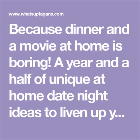 72 Creative At Home Date Night Ideas That Will Spice Up Your Marriage