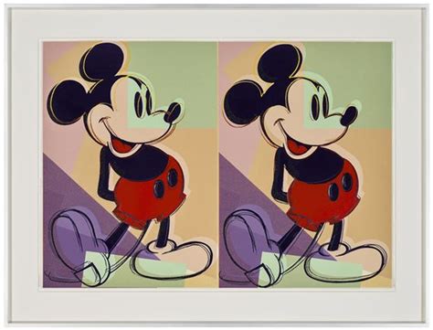 Andy Warhol Double Mickey Mouse 1981 Mutualart