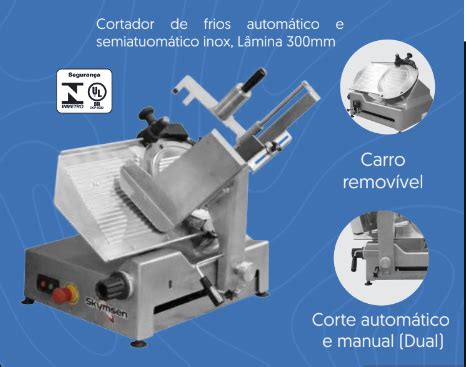 FA 300 DUAL CORTADOR DE FRIOS AUTOMÁTICO E SEMIAUTOMÁTICO INOX