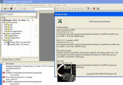 Help Flashing Simpliciti To Cc1111 Using Iar Kickstart For The 8051