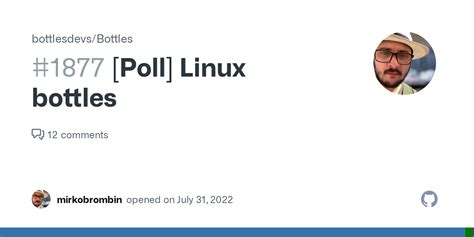 Poll Linux Bottles · Issue 1877 · Bottlesdevsbottles · Github