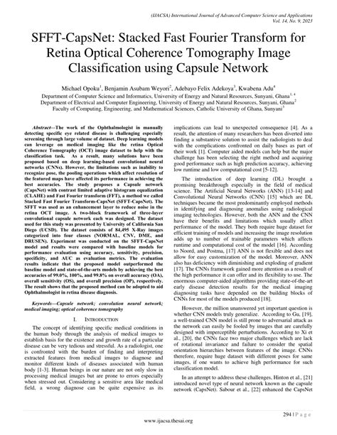 pdf sfft capsnet stacked fast fourier transform for retina optical