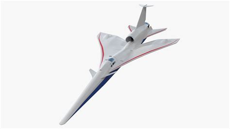 Experimental Supersonic Aircraft 3d Model 89 Gltf Ma Max Upk Unitypackage C4d Fbx 3ds