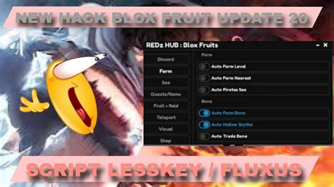 BLOX FRUIT NEW UPDATE HACK BLOX FRUIT REDz HUB ON MOBILE FARM FISH FARM BONE FARM CAKE