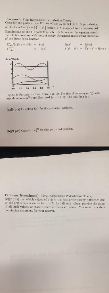 Solved Problem 3 Time Independent Perturbation Theory