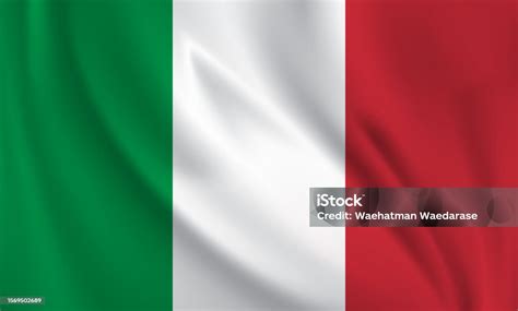 風に吹かれて手を振るイタリアの旗全ページフライングフラッグ イタリア国旗のベクターアート素材や画像を多数ご用意 イタリア国旗 背景