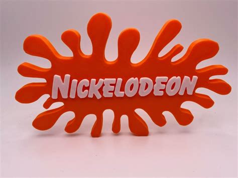 Nickelodeon Splat Logo Sign Shelf Display Decor Man Etsy