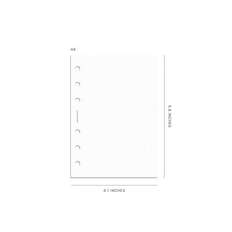 Dot Grid Planner Inserts Cloth And Paper Cloth And Paper