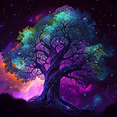 Ai 생성 무지개 나무 Pixabay의 무료 이미지