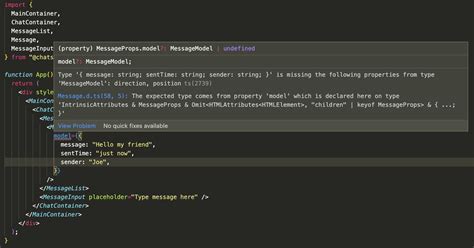 Message Typescript · Issue 74 · Chatscope Chat Ui Kit React · Github
