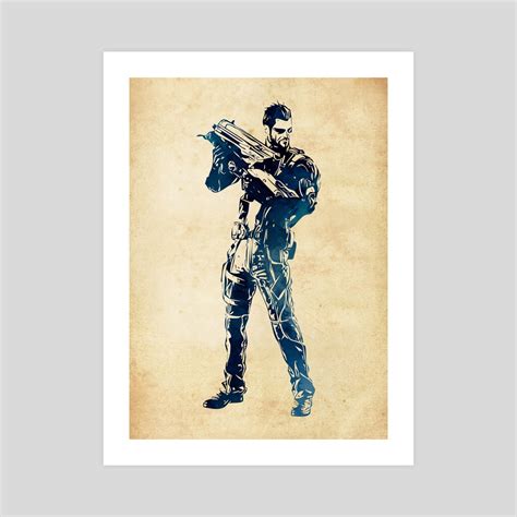 Adam Jensen An Art Print By Dusan Naumovski Inprnt
