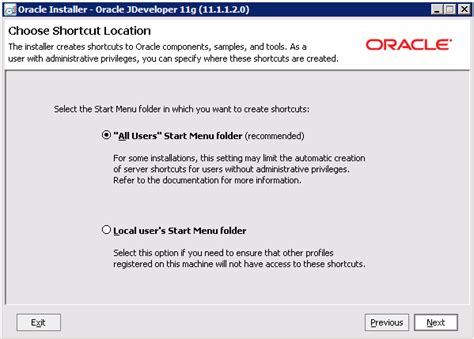 One Size Doesnt Fit All Installing Jdeveloper 11g V111120 Under