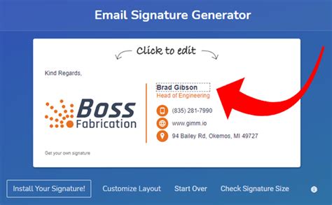 Create A Free Outlook Email Signature Gimmio