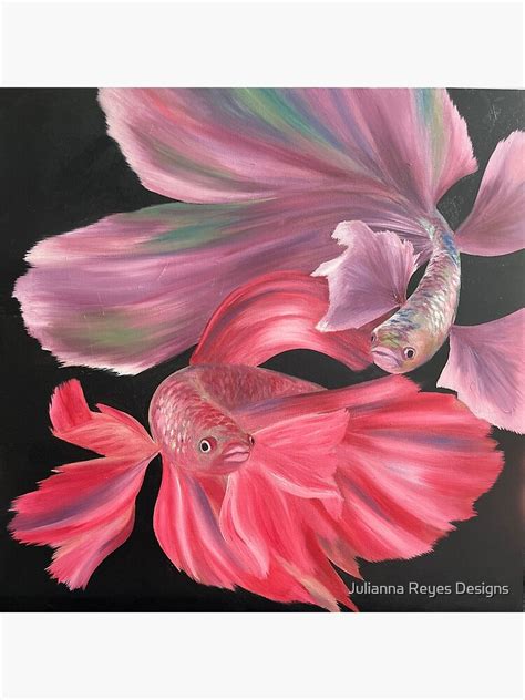 Beta Fish Poster For Sale By Artbyjulianna1 Redbubble
