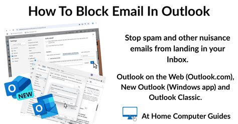 How To Block Email In Outlook At Home Computer
