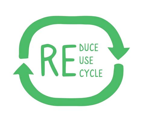 Reducir Reutilizar Reciclar Ilustración Con Verde Flechas 23548422