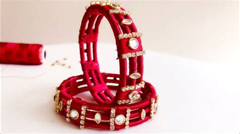 How To Make Designer Silk Thread Bangles Making Silk Thread Bangles