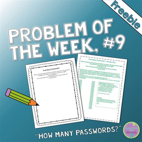 middle school math moments and more problem of the week 9