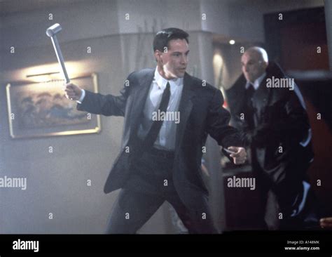 Johnny Mnemonic Year 1995 Director Robert Longo Keanu Reeves Stock