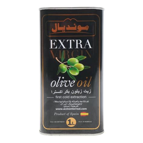 Mundial Olive Oil Extra Virgin Tin 1 Ltr Al Fatah