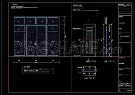 434 Detailed Autocad Drawings Of Doors For Download