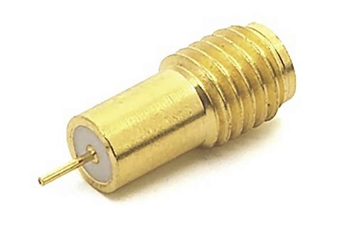 RS PRO RS PRO Female Male PCB Mount SSMA Connector 50Ω Solder Termination Straight Body