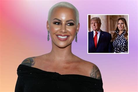 Amber Rose Photo With Donald Melania Trump Sparks Fury Newsweek