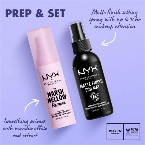 Nyx Professional Makeup Prep And Set Duo Setting Spray Matte Finish