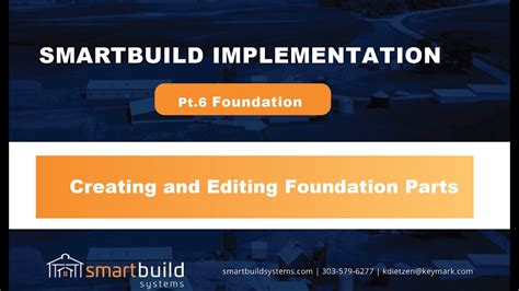 Smartbuild Implementation Part Foundation YouTube