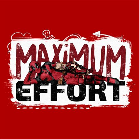Mens Marvel Deadpool And Wolverine Maximum Effort T Shirt Red 2x