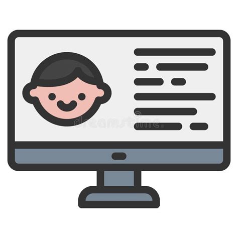 Classroom Icon Line Color Vector Illustration Stock Vector