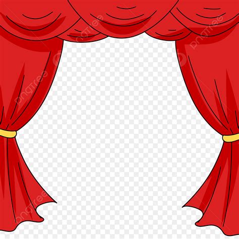 Curtains Red Clipart Vector Red Curtain Heavy Curtain Take A Bow