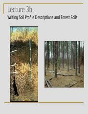 L B Writing Soil Profile Descriptions Forest Soils Ppt Lecture B