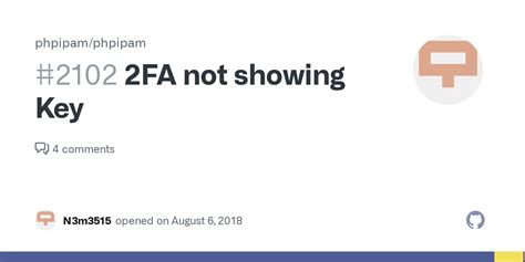 2FA Not Showing Key Issue 2102 Phpipam Phpipam GitHub