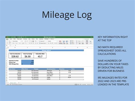 Timesheet Mileage Log Spreadsheet Templates Blue For Microsoft Excel Google Sheets Monthly