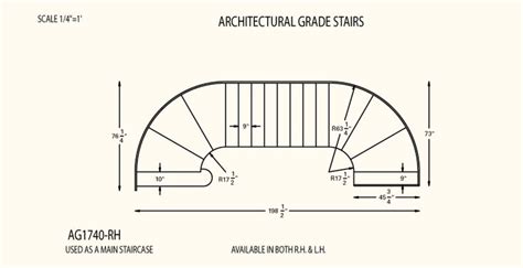 17 Rise Curved Staircase Models Architectural Series Staircase