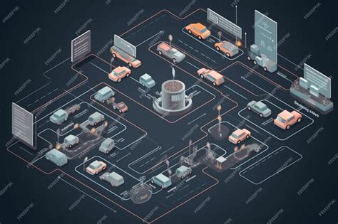 Premium Photo Autonomous Vehicles Isometric Flowchart