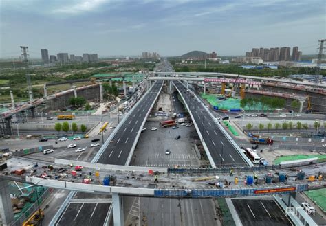 G312合六路（南岗镇 侯店路）主线高架桥正式通车 极目新闻