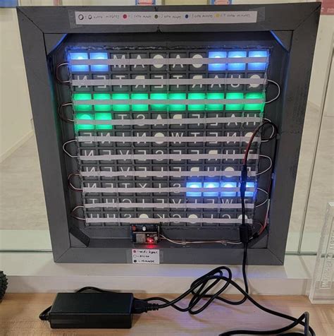 Homemade Word Clock 9 Steps With Pictures Instructables