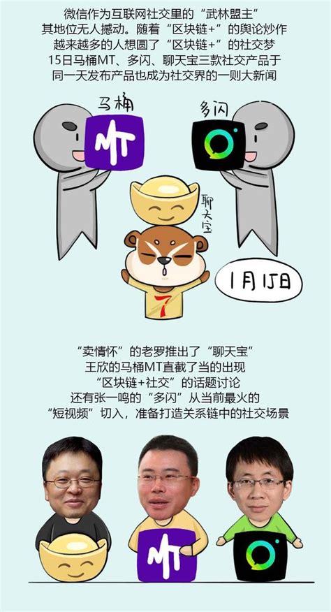 「插畫」馬桶、聊天寶、多閃，聽說你想圓「區塊鏈」的社交夢 每日頭條